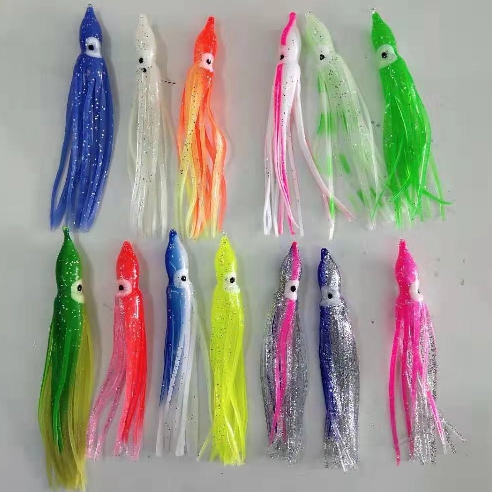 HENGJIA 1pcs 5cm7cm10cm12cm Colorful Cuttlefish Soft Bait Luminous ...