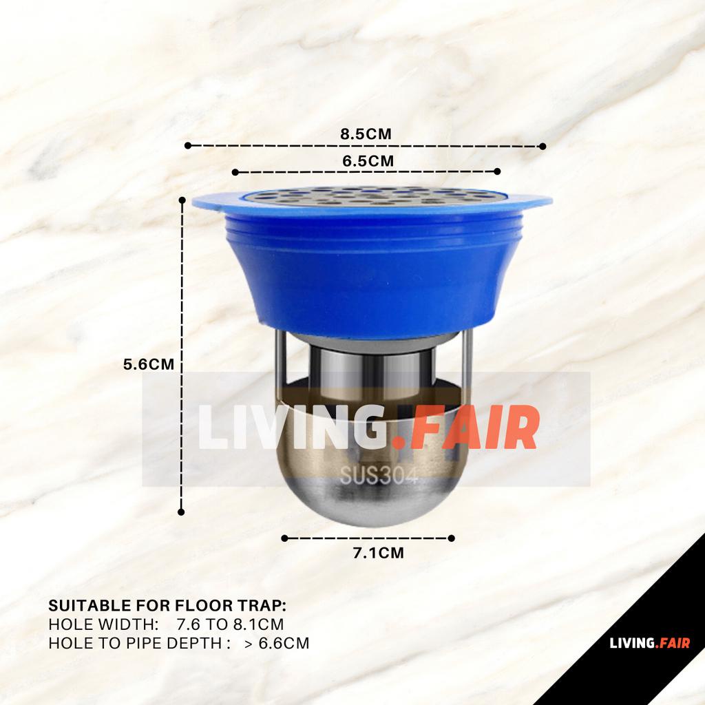 Living Fair Floor Trap Anti Smell Anti Pest Floor Trap Drain Core 304 ...