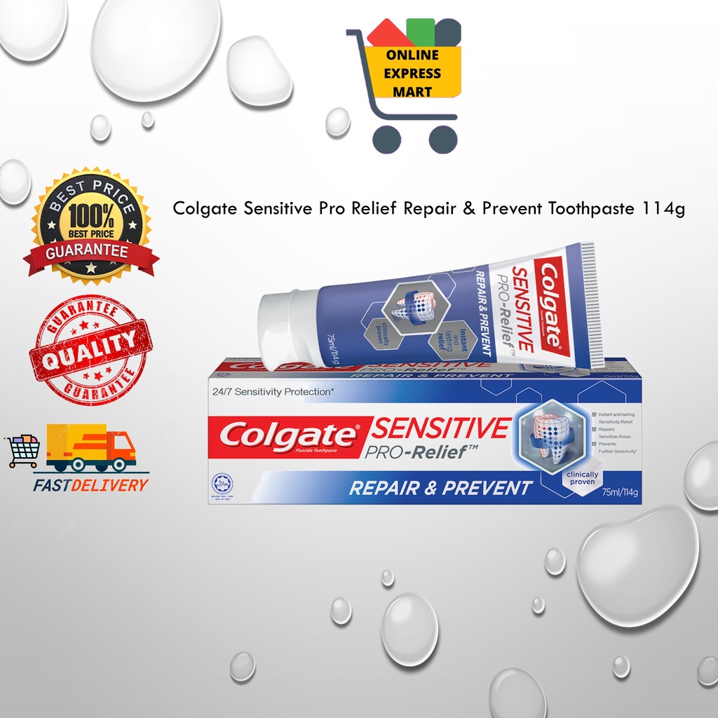 Colgate Sensitive Pro Relief Repair & Prevent Toothpaste 114g | Shopee ...