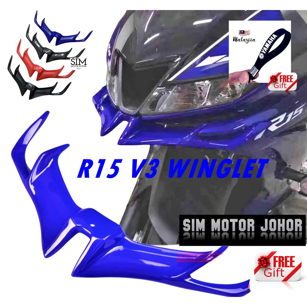 Yamaha R15 V3 WINGLET FRONT FAIRING IMPORT ABS | Shopee Malaysia
