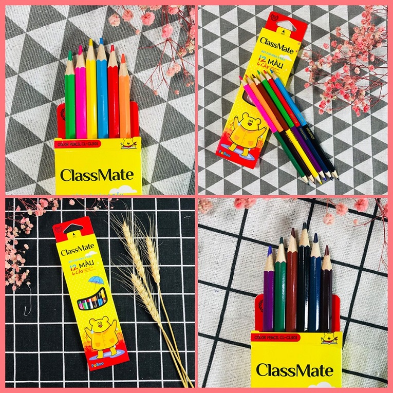 Classmate CL301 / CL302 2-head crayon box (12 / 18 colors) | Shopee ...