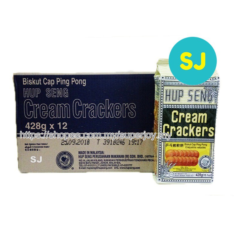 Hup Seng Cream Crackers (428g x 12 Packs) | Shopee Malaysia