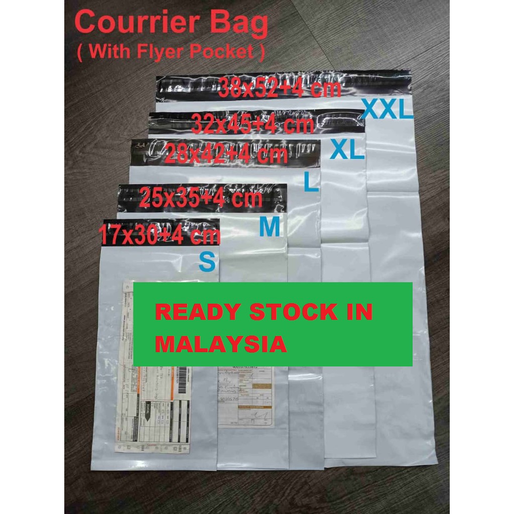 Courier Pocket With Pocket / White Flyer Courier Bag !THICK! READY ...