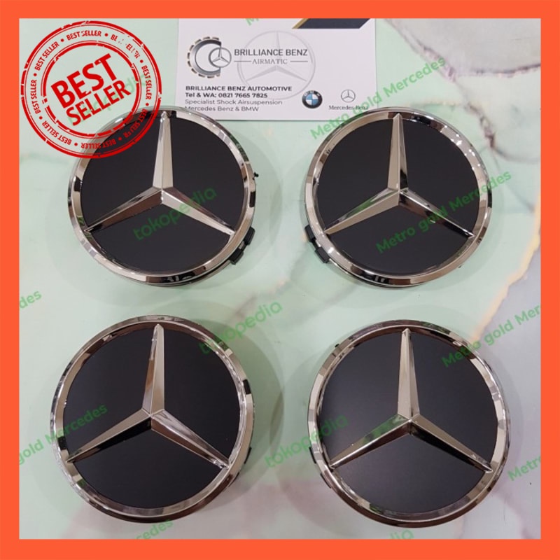 Dop Mercedes Benz 75mm Mercy Dop Wheel Emblem Wheel Rims Ori Wheel Cap ...