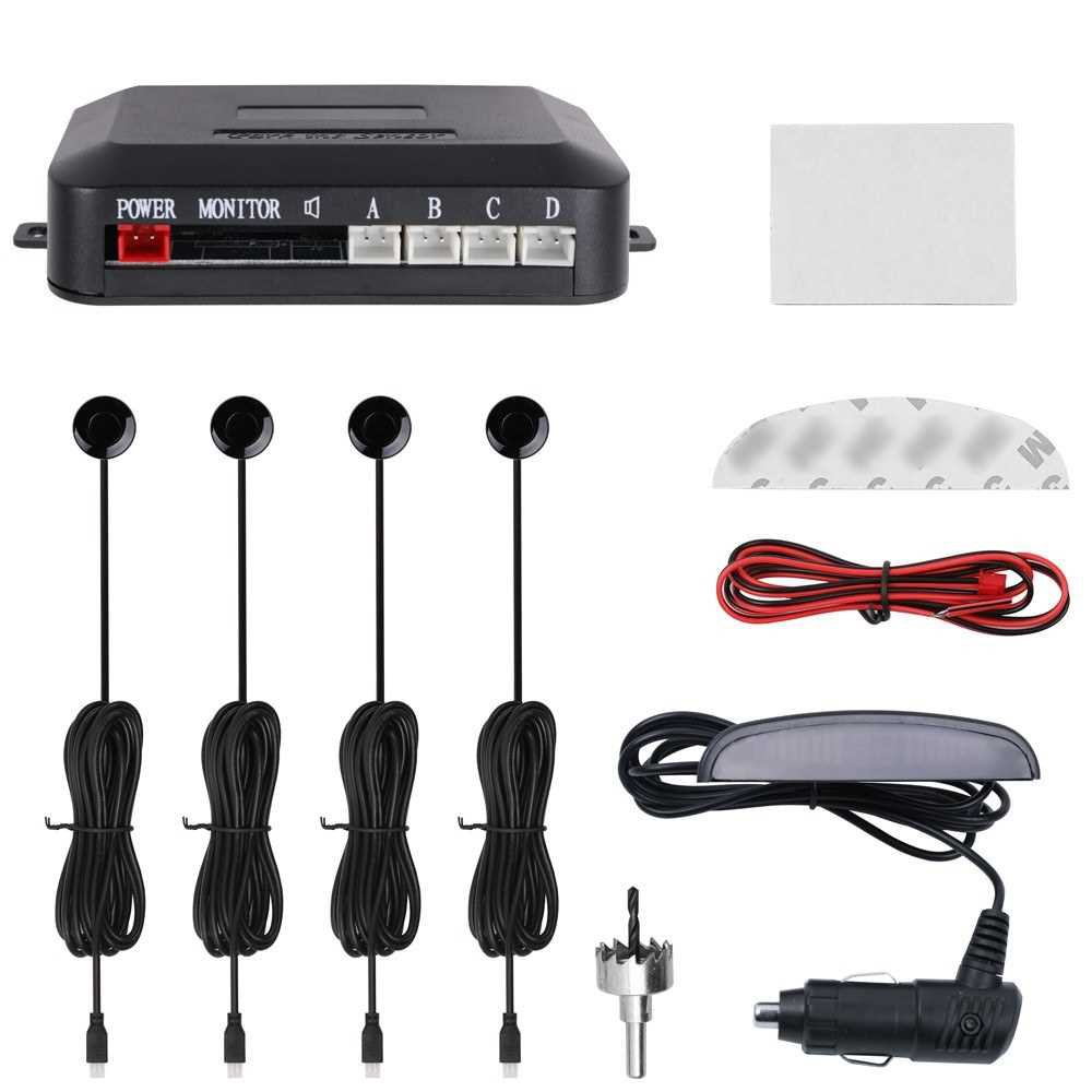 Intelligent Parking Assistance System 4 Sensor Buzzer Car LED Display ...