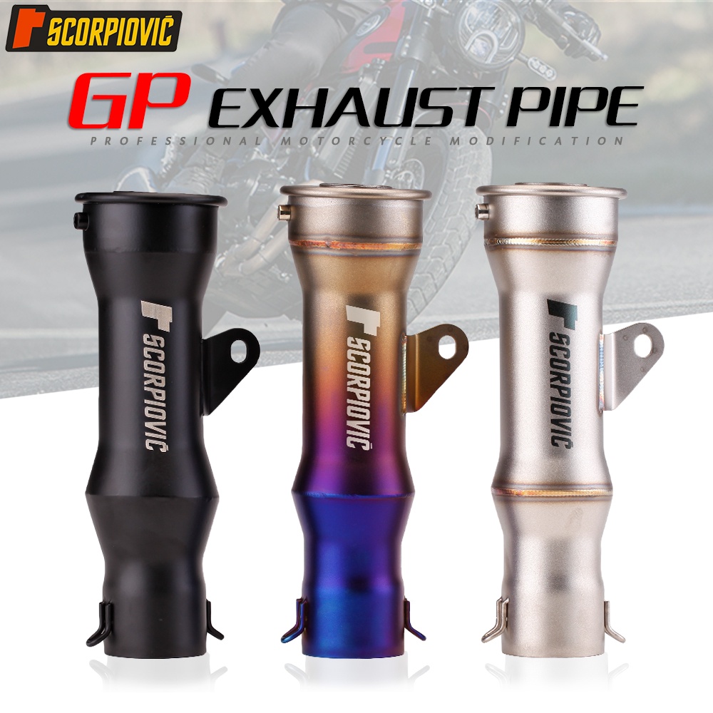 Motorcycle Exhaust HP Pipe Akrapovic Escape Moto Universel GP Muffler ...