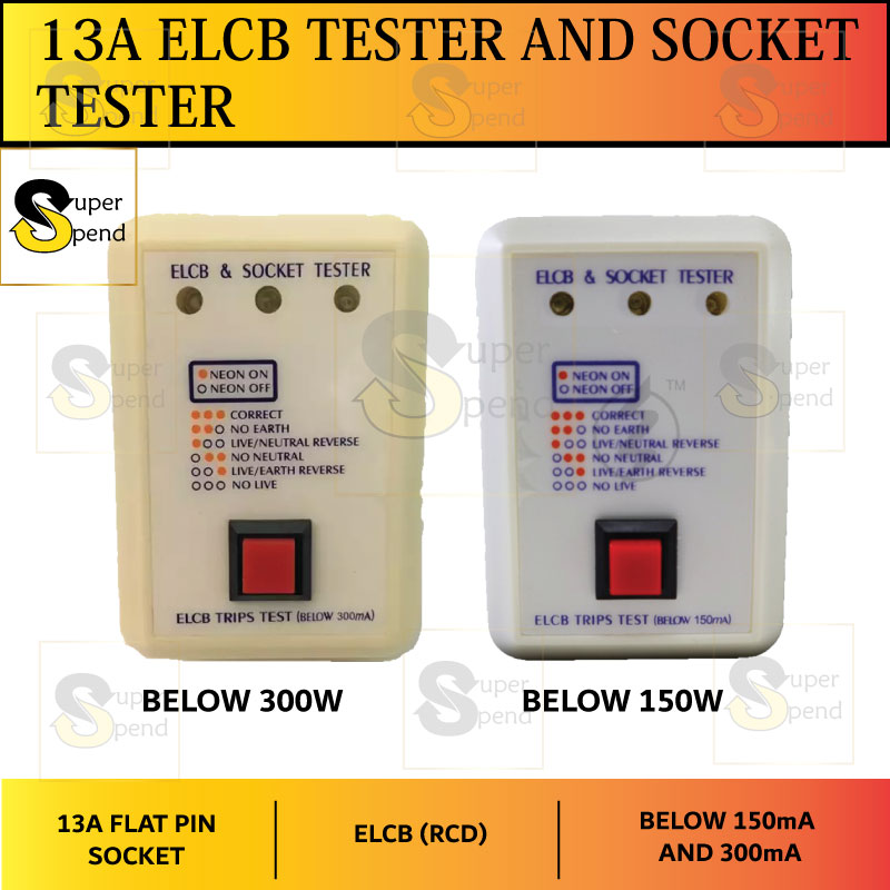 13A ELCB Tester & Socket Tester | Shopee Malaysia
