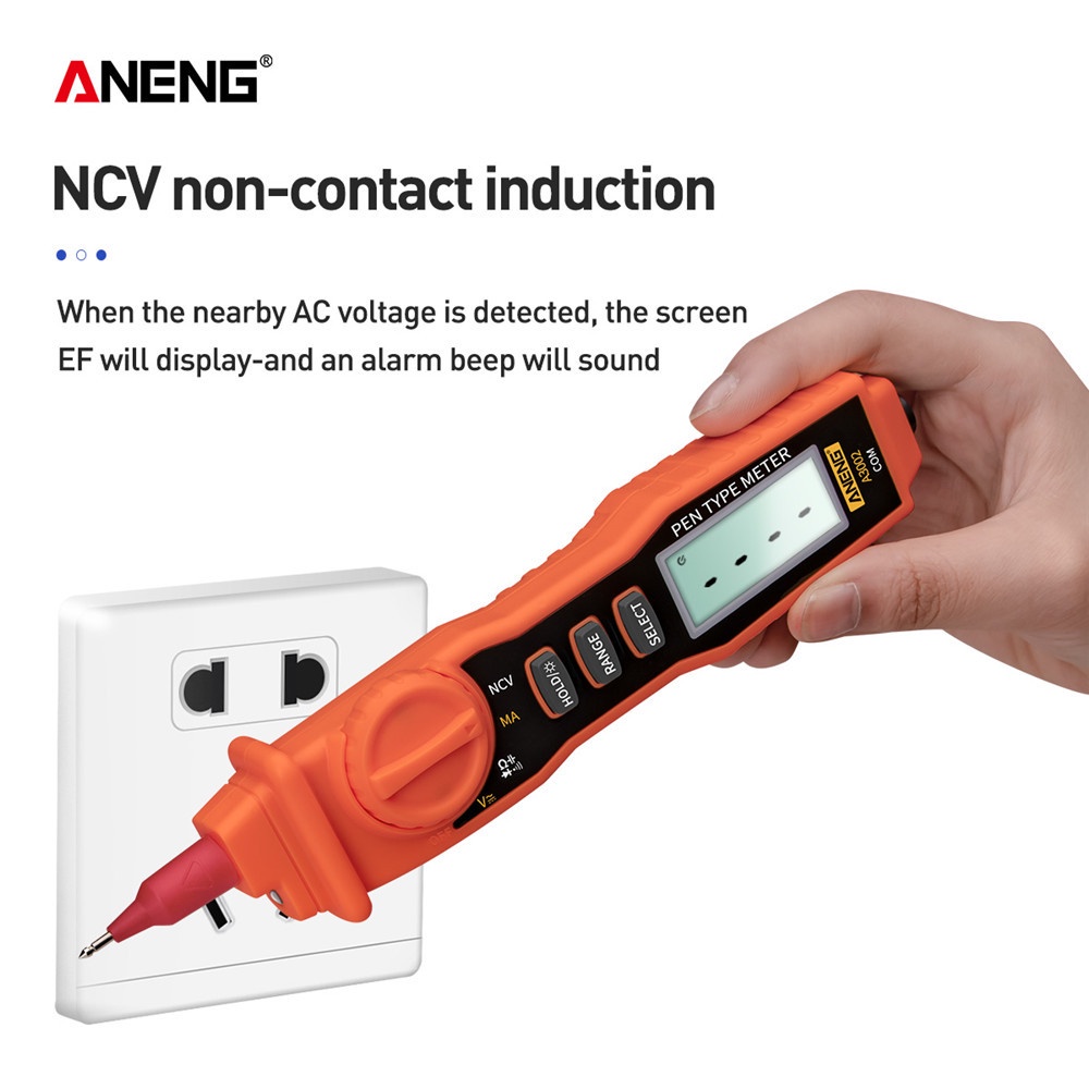 ANENG A3002 Digital Multimeter Pen Type 4000 Counts with Non Contact AC ...