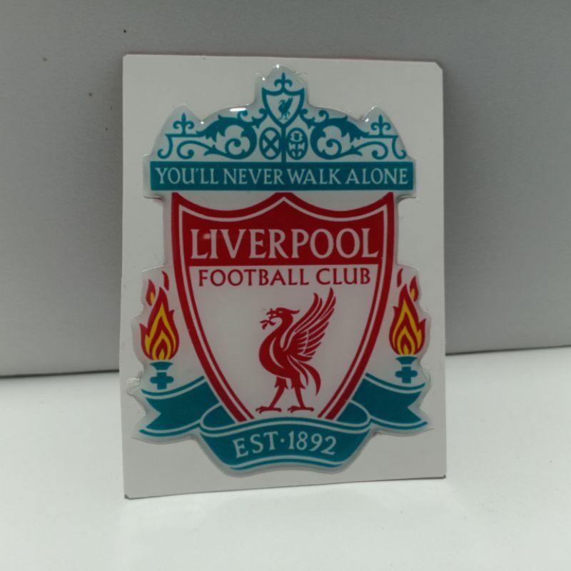 Emblem sticker Embossed resin Bending liverpool logo | Shopee Malaysia