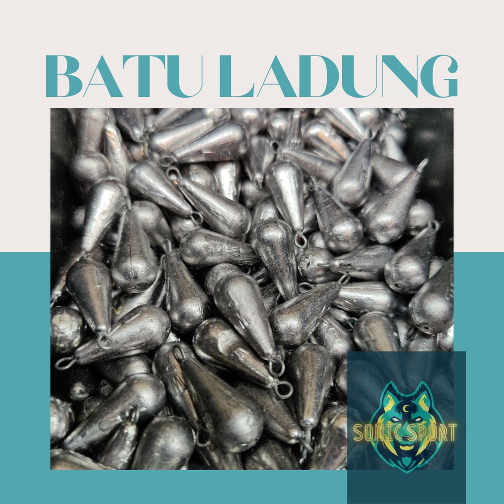 [5PCS] Batu Ladung / Timah Fishing Lead Sinker * SB Size 1 || 1/2 ...