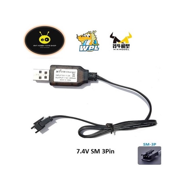 RC Usb Charger Jst Sm Xh Tamiya 9.6V 7.4V 7.2V 6.0V 4.8V 3.7V 2 pin 3 pin Rc Remote Control Car ...