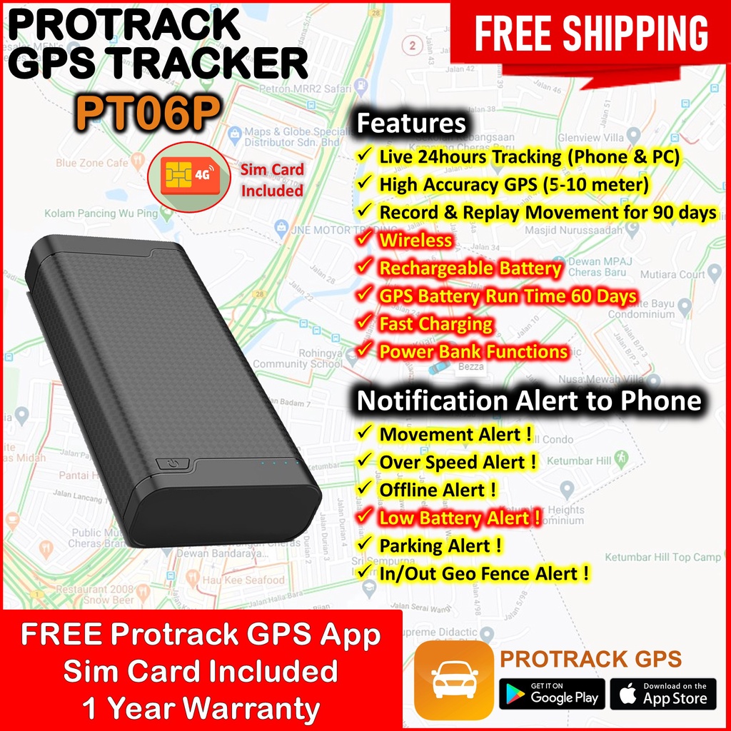 Protrack GPS Tracker PT06P Wireless and Portable | Shopee Malaysia