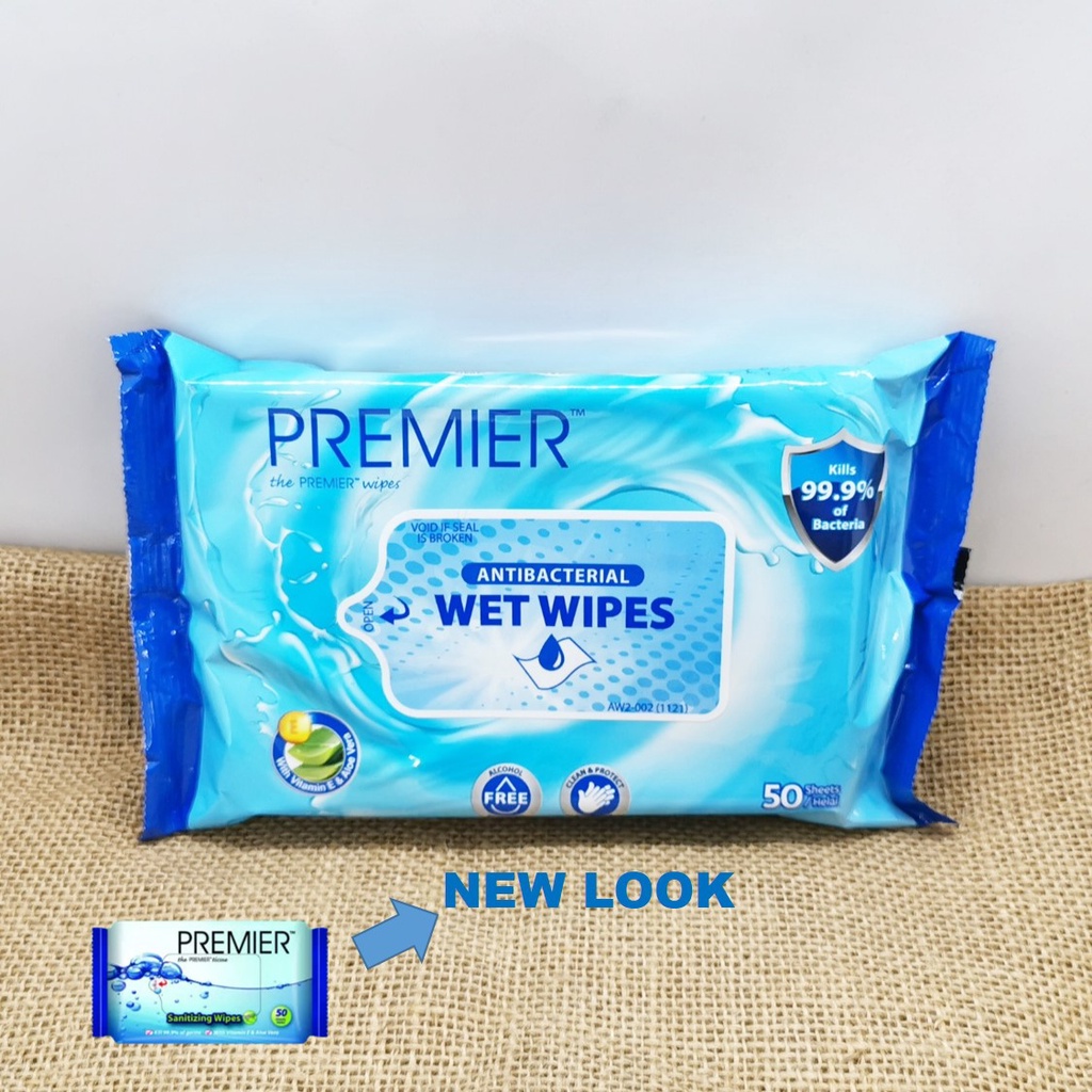 Premier Sanitizing Wipes Tissue (50 Sheets) | Shopee Malaysia
