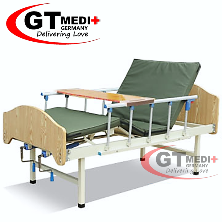 DSS-08 GT MEDIT GERMANY Double Crank 2 Turn Function Medical Hospital Nursing Bed with Mattress ...