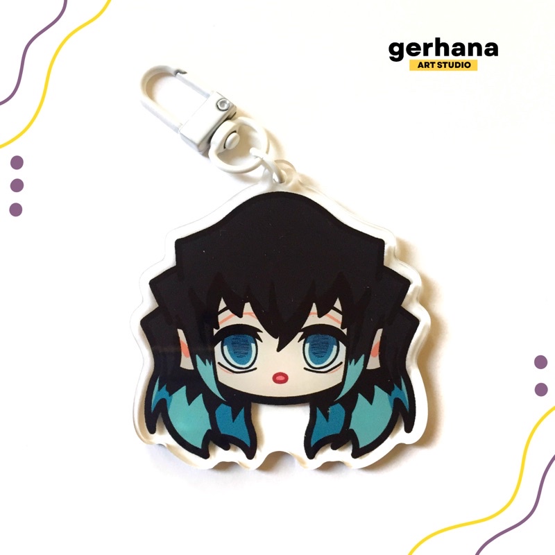Demon Slayer Hashira Chibi Acrylic Keychain | Rengoku, Himejima, Giyuu ...