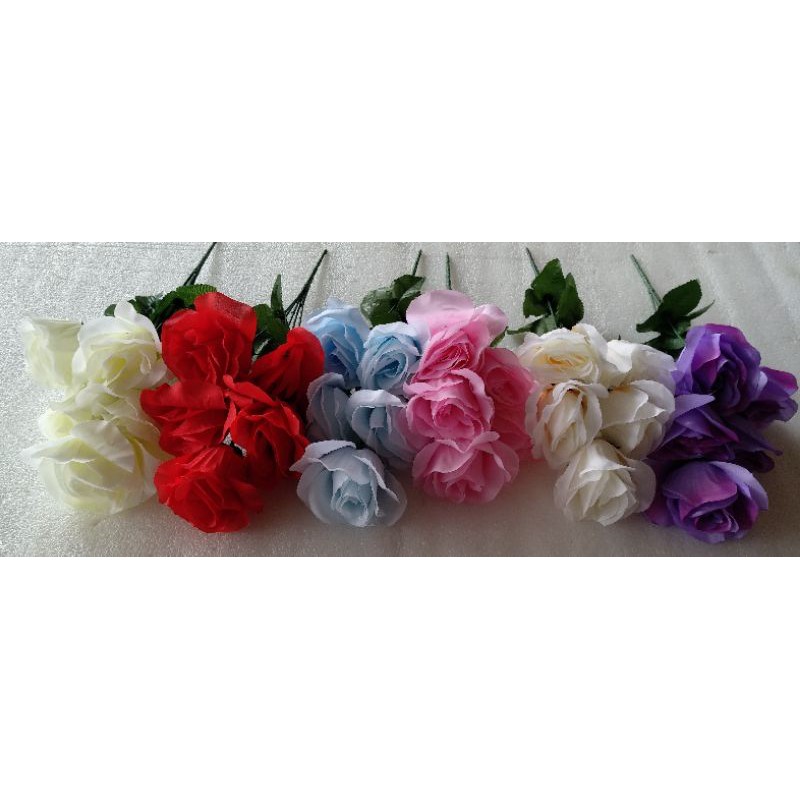 [Ready Stock] RS39 Rose x5, Bunga Ros Besar, Hiasan Pelamin, Hiasan ...