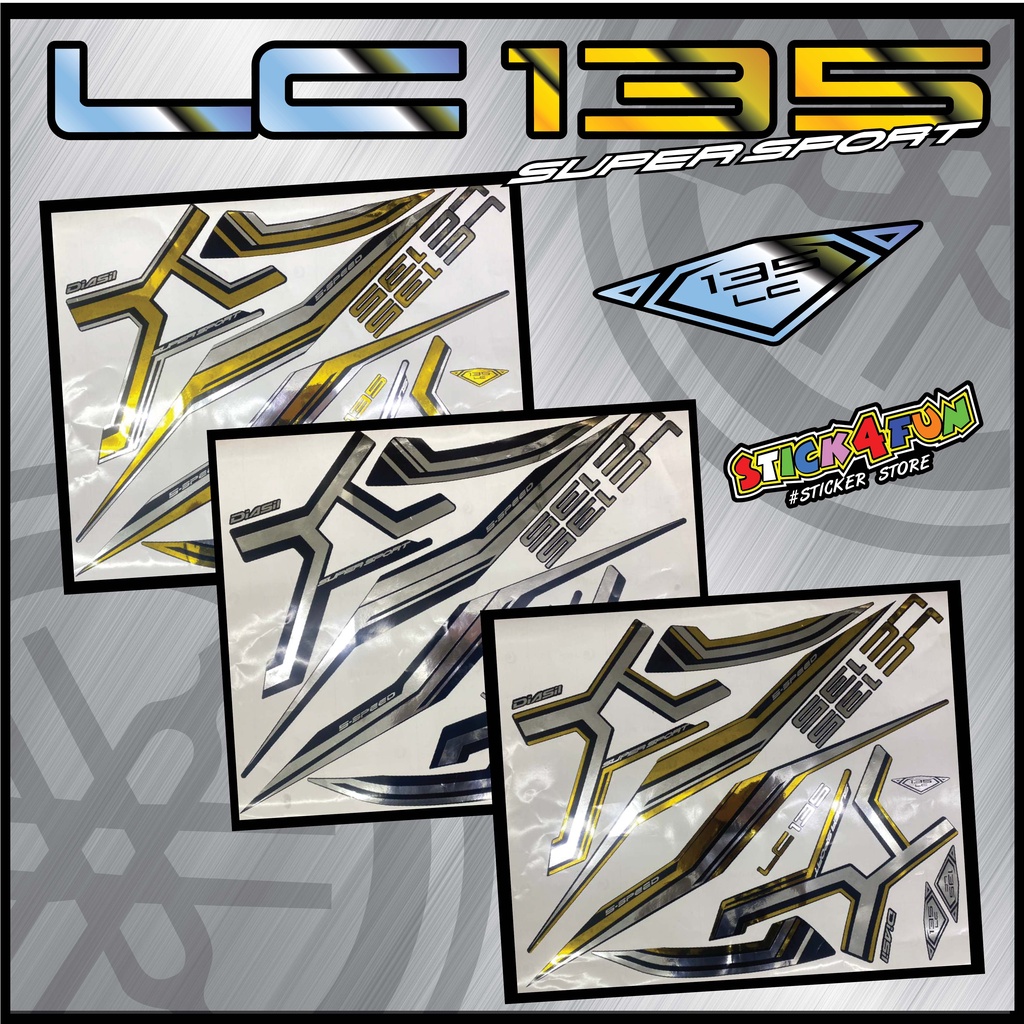 STRIPE MOTOR LC135 V2-V7 (34) gold chrome special edition overlap ...