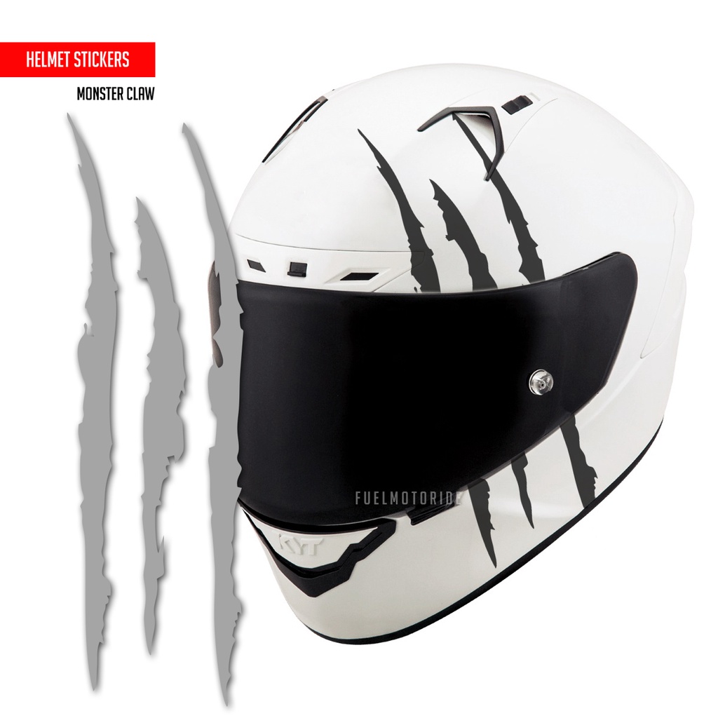Full Face and Half Face Motorcycle Helmet Claw Sticker for Motorcycle ...