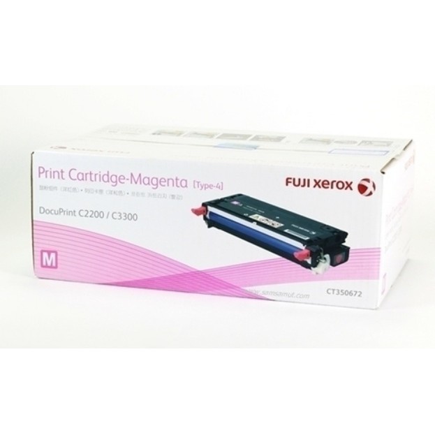 ORIGINAL FUJI XEROX C2200 C3300dx MAGENTA TONER CARTRIDGE CT350672 4K ...
