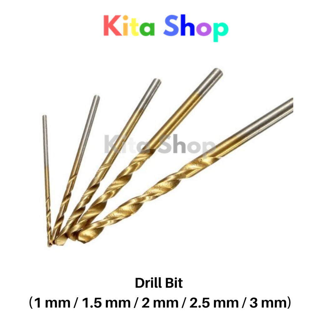 Drill Bit (1 mm / 1.5 mm / 2 mm / 2.5 mm / 3 mm 3.5 mm / 4.0 mm / 4.5 ...