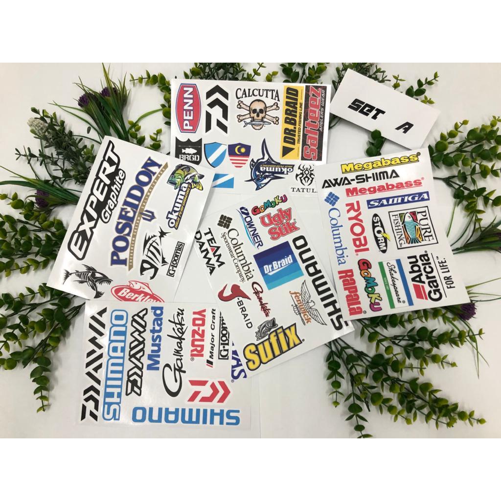 STICKER SET A - 50PCS (SHIMANO,DAIWA) | Shopee Malaysia