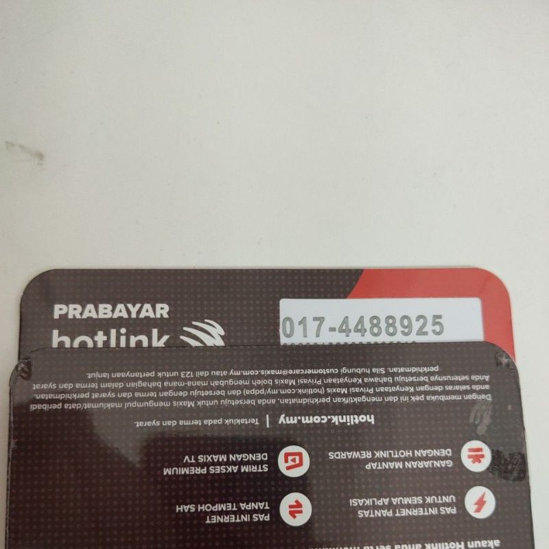 Hotlink new prepaid sim pack vip number/nice number | Shopee Malaysia