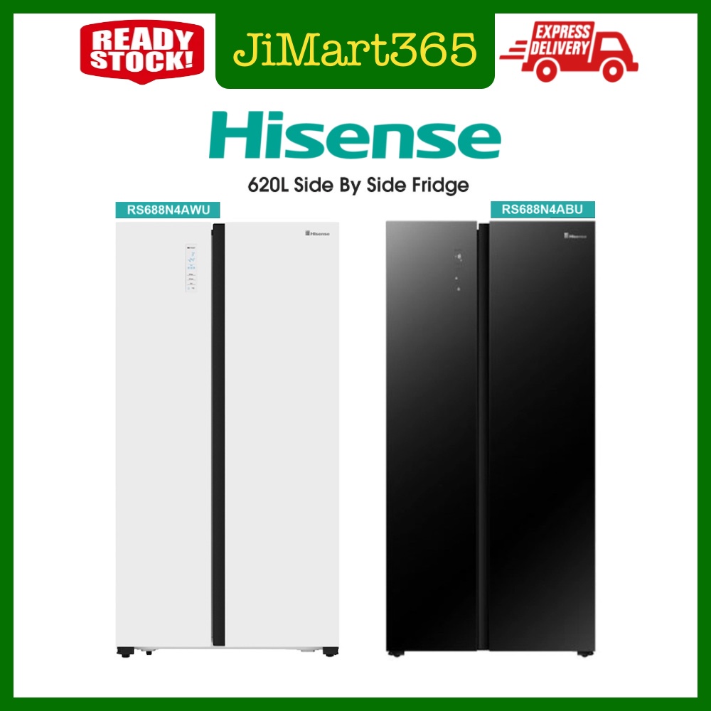 Hisense 620L Inverter Side by Side Refrigerator RS688 | Shopee Malaysia