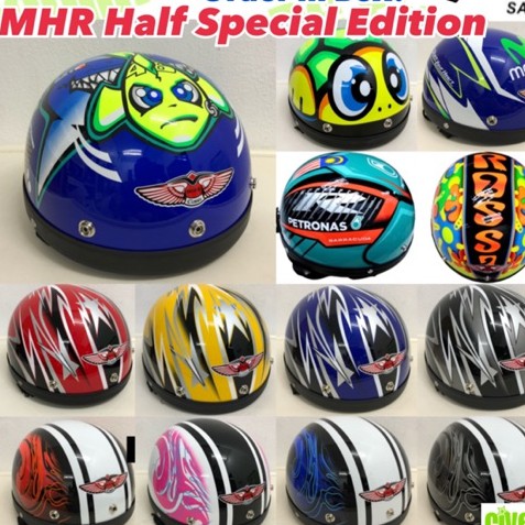 Original MHR III Helmet Half Special Edition Vale Shark Turtle Movistar ...