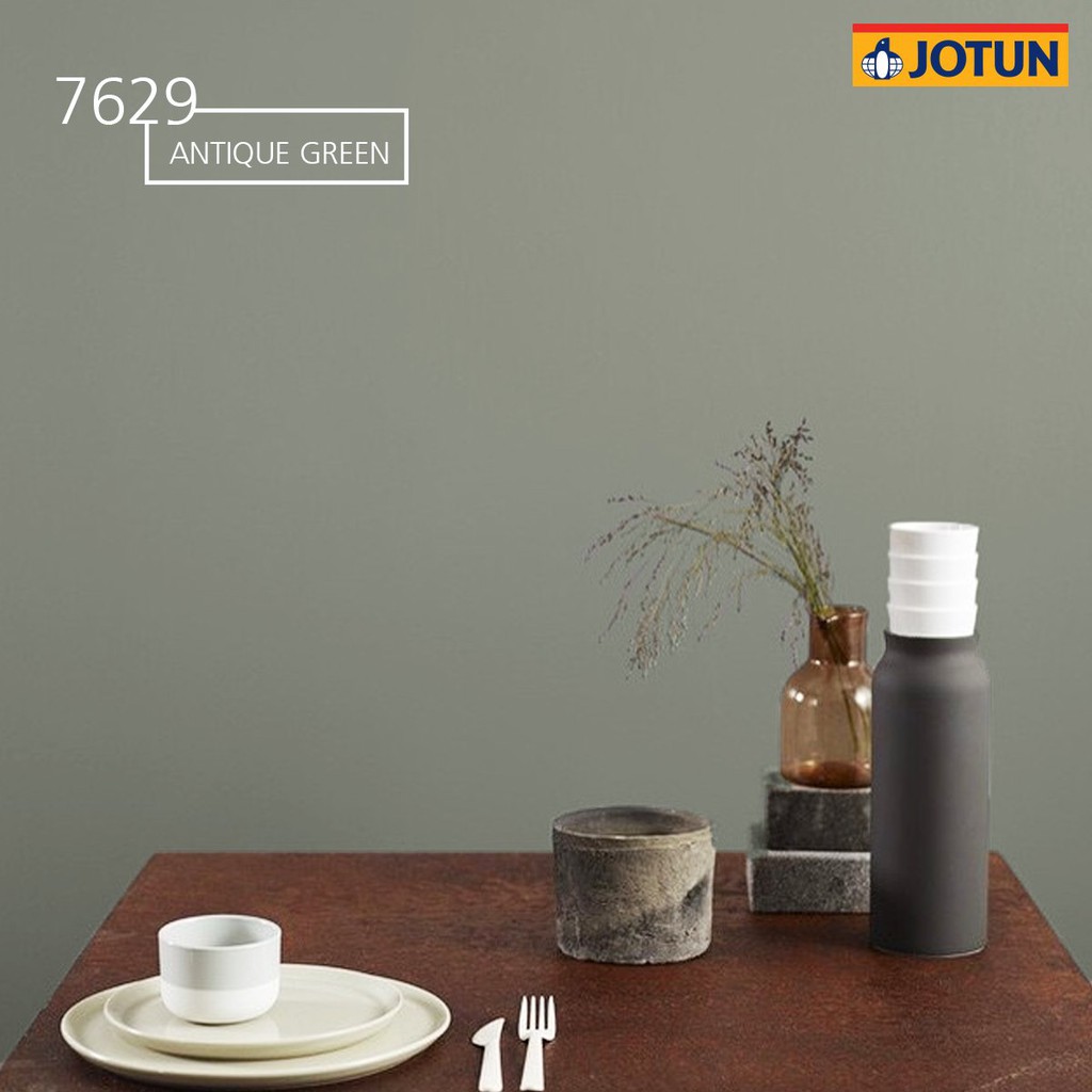 ANTIQUE GREEN 7629( 1 LITER ) 1L JOTUN PAINT INTERIOR / EASY CLEAN ...