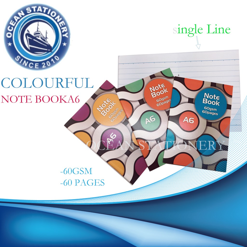 [Ready Stock School/Office]BUKU A6 Notebooks Note Diaries Notebooks ...