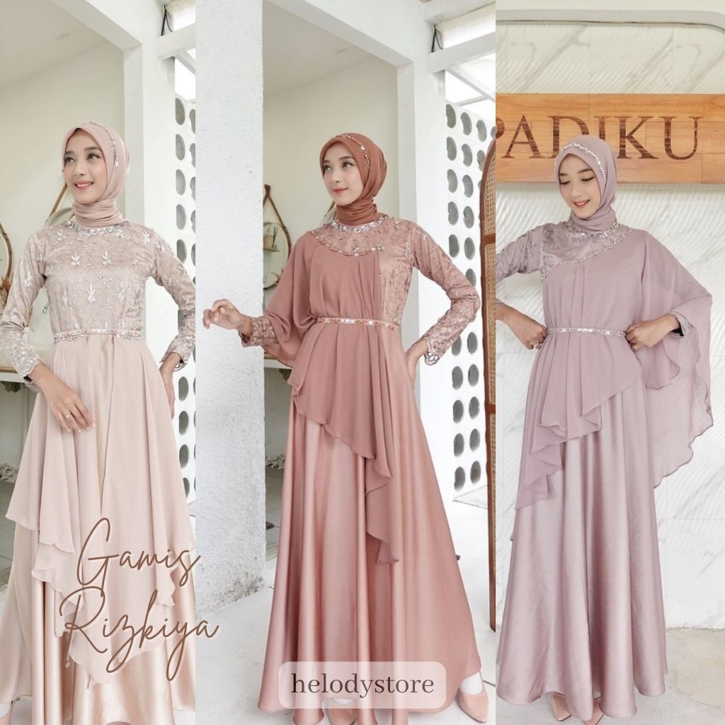 [Latest Model] RIZKIYA Tiedye PREMIUM GAMIS COUPLE SET | Modern GAMIS ...