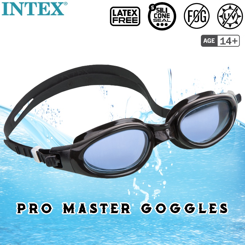 INTEX 55692 Aqua Flow Pro Adult Swimming Goggles Waterproof And Anti ...