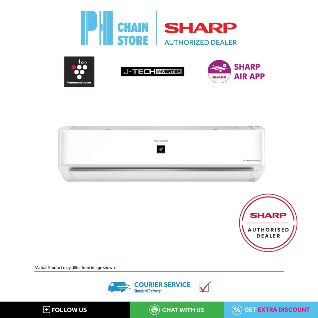 SHARP AHXP10YHD AHXP13YHD AHXP18YHD 1.0HP-2.5HP AIoT J-TECH INVERTER PLASMACLUSTER AIR ...