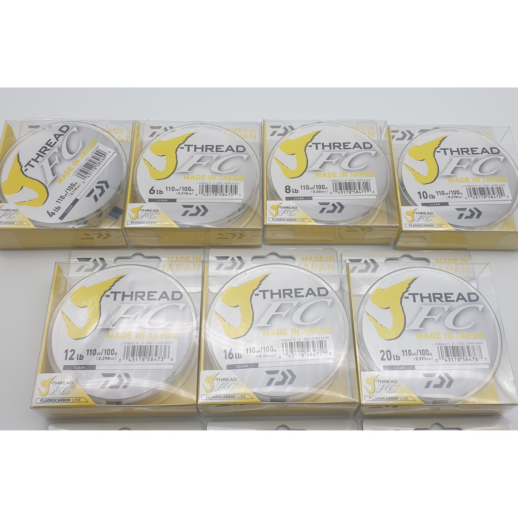 DAIWA J THREAD FC LEADER 100% FLUOROCARBON LINE # DAIWA LEADER LINE ...