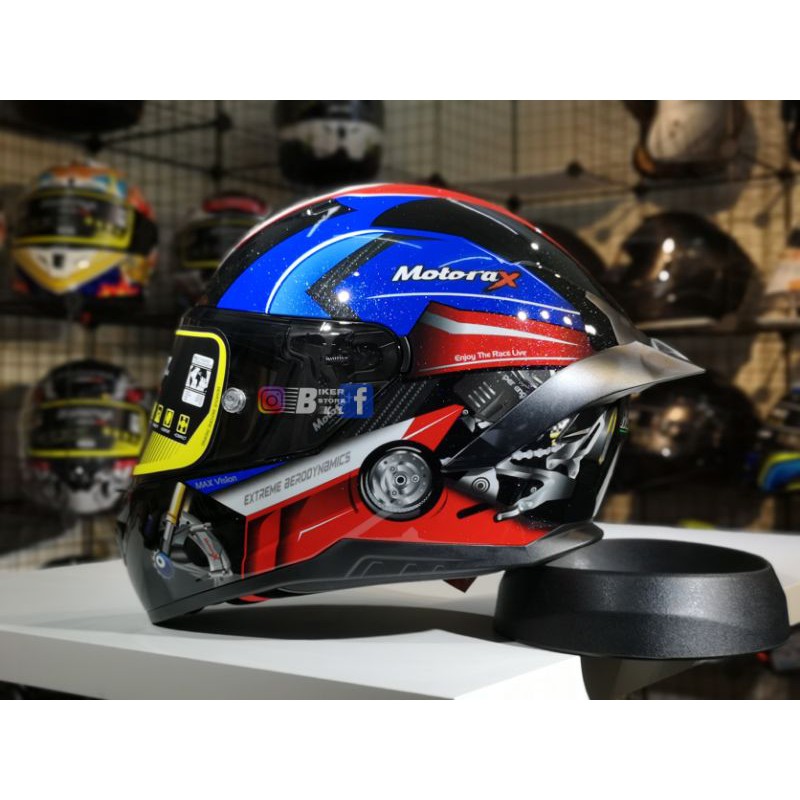 Original Motorax R50 Full Throttle MC4 Full Face Helmet | Shopee Malaysia