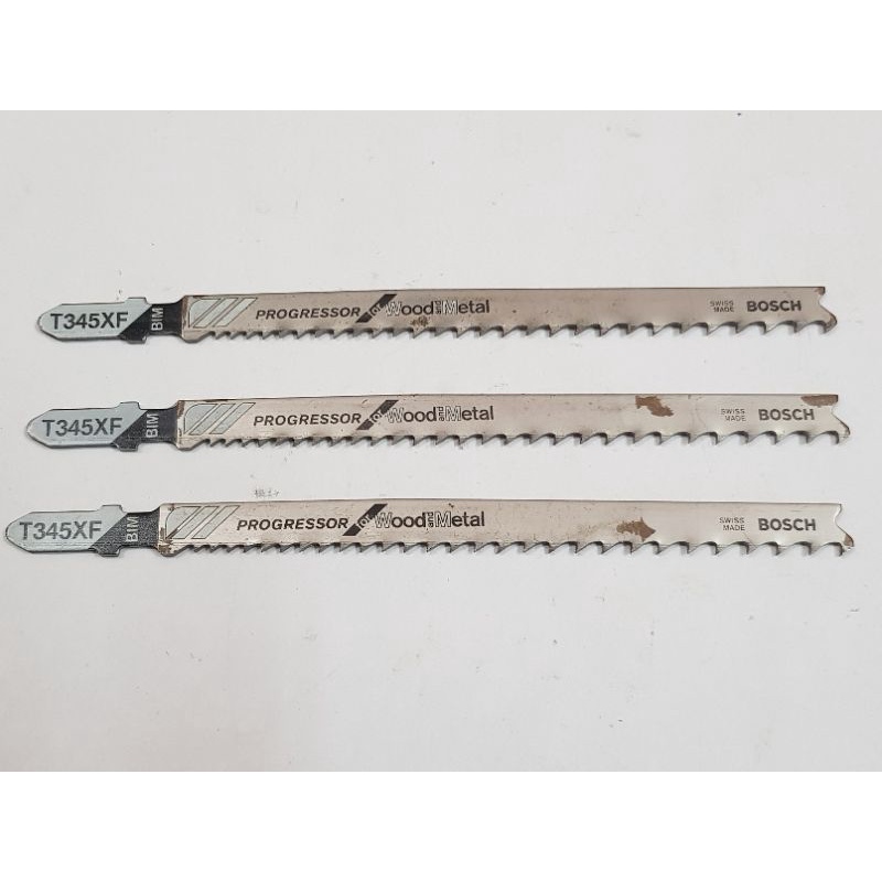 BOSCH T345XF JIG SAW BLADE CLEAR CUT METAL/WOOD/Gergaji Potong Kayu ...