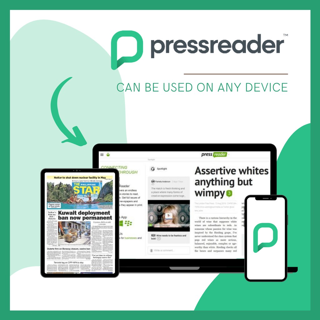 PressReader Press Reader Premium Account (i0S Android Window PC ...