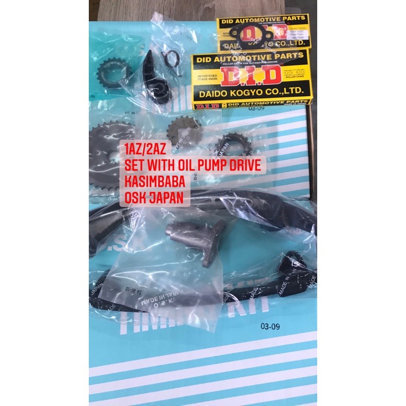 OSK🇯🇵TIMING CHAIN SET WITH OIL PUMP TOYOTA ACR50,ANH20,1AZ,2AZ | Shopee ...