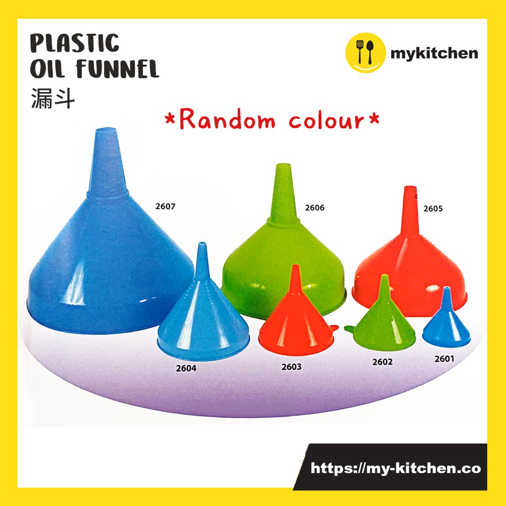 [MY KITCHEN] 3"/4"/5"/6"/8"/9.5"/12.5" Bestware Plastic Funnel ...