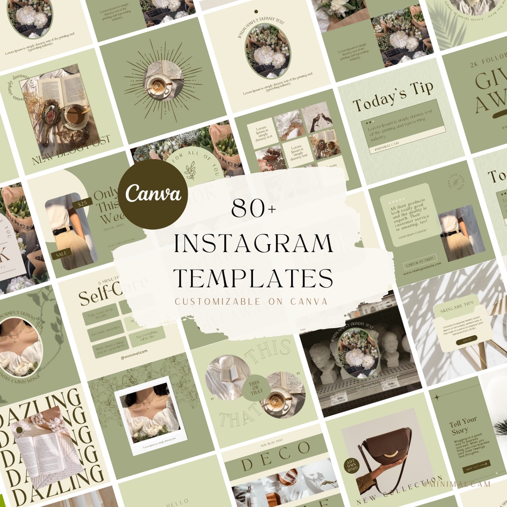 80+ Instagram Post Template, Social Media Template, Canva Template, IG ...