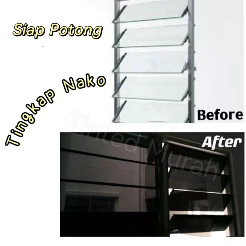 Tingkap Nako / Tinted Film / Window Film / Siap Potong (20cm x 60cm ...