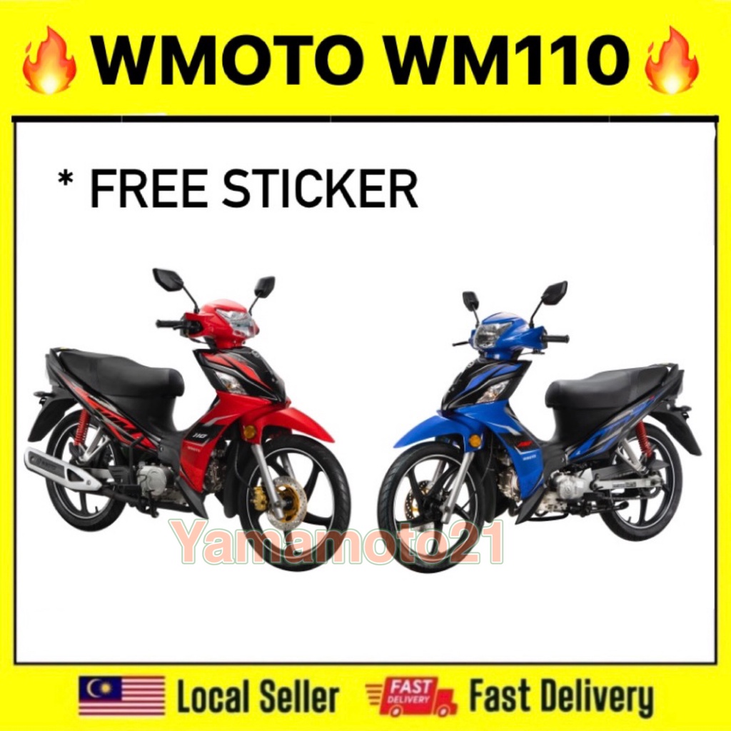 WMOTO WM110 BODY COVER SET + STRIPE 100% ORIGINAL WM 110 COVERSET ...