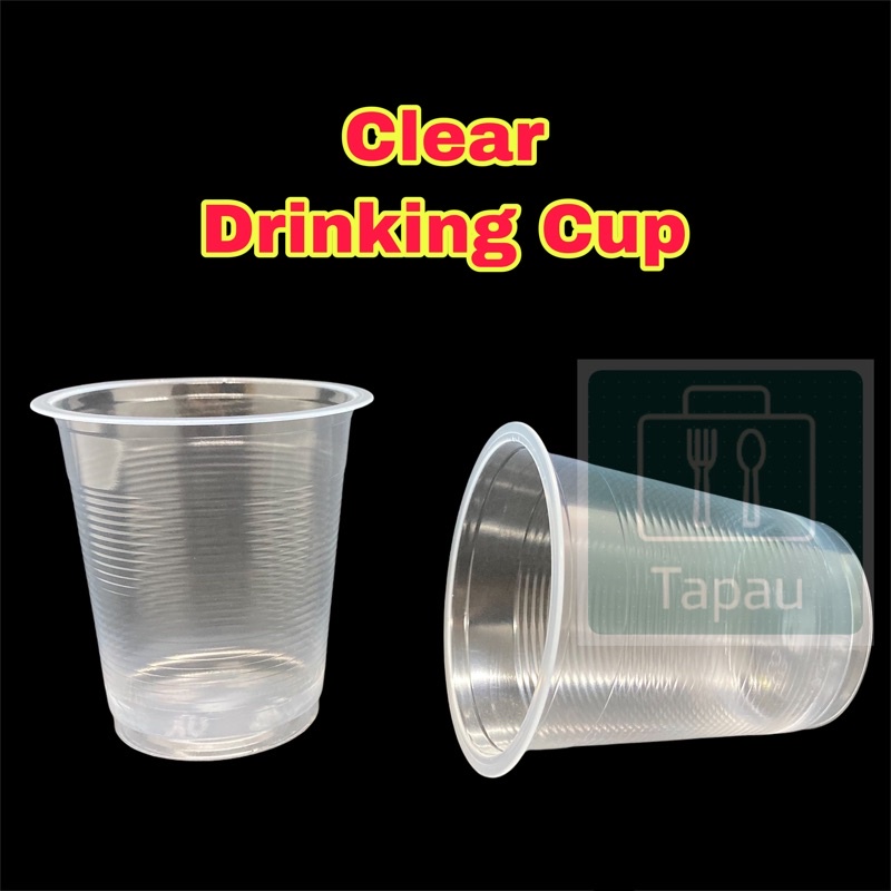 TAPAU - 7oz PP Cup [ 50pcs ] - 200ml Disposable Plastic Cup - Party Cup / Plastic cup / Cawan ...