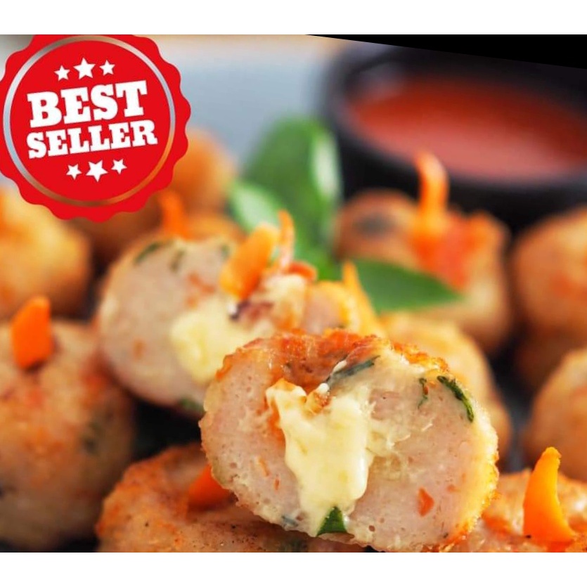 【Dim Sum 点心】 Cheese Filling Chicken Meatball 起司仙果球 (炸) 15 pcs | Shopee ...