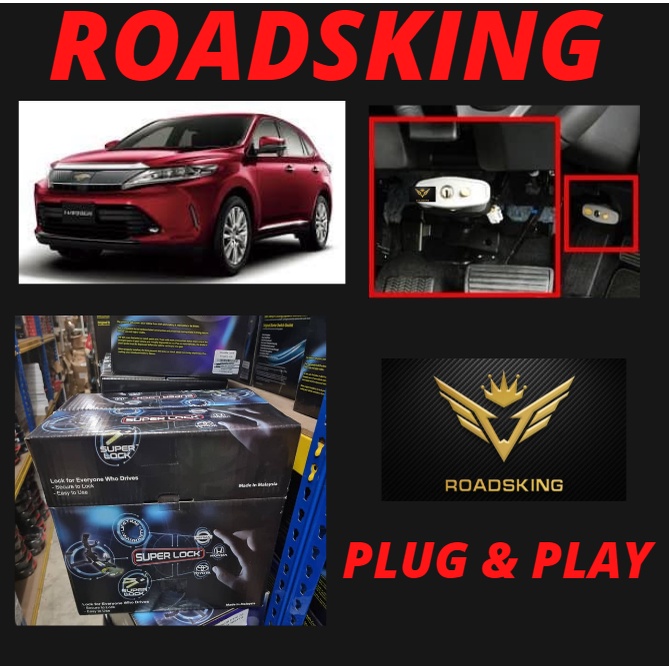 TOYOTA HARRIER 2013-2019 XU60 SUPER DOUBLE KEY PEDAL LOCK CAR BRAKE ...