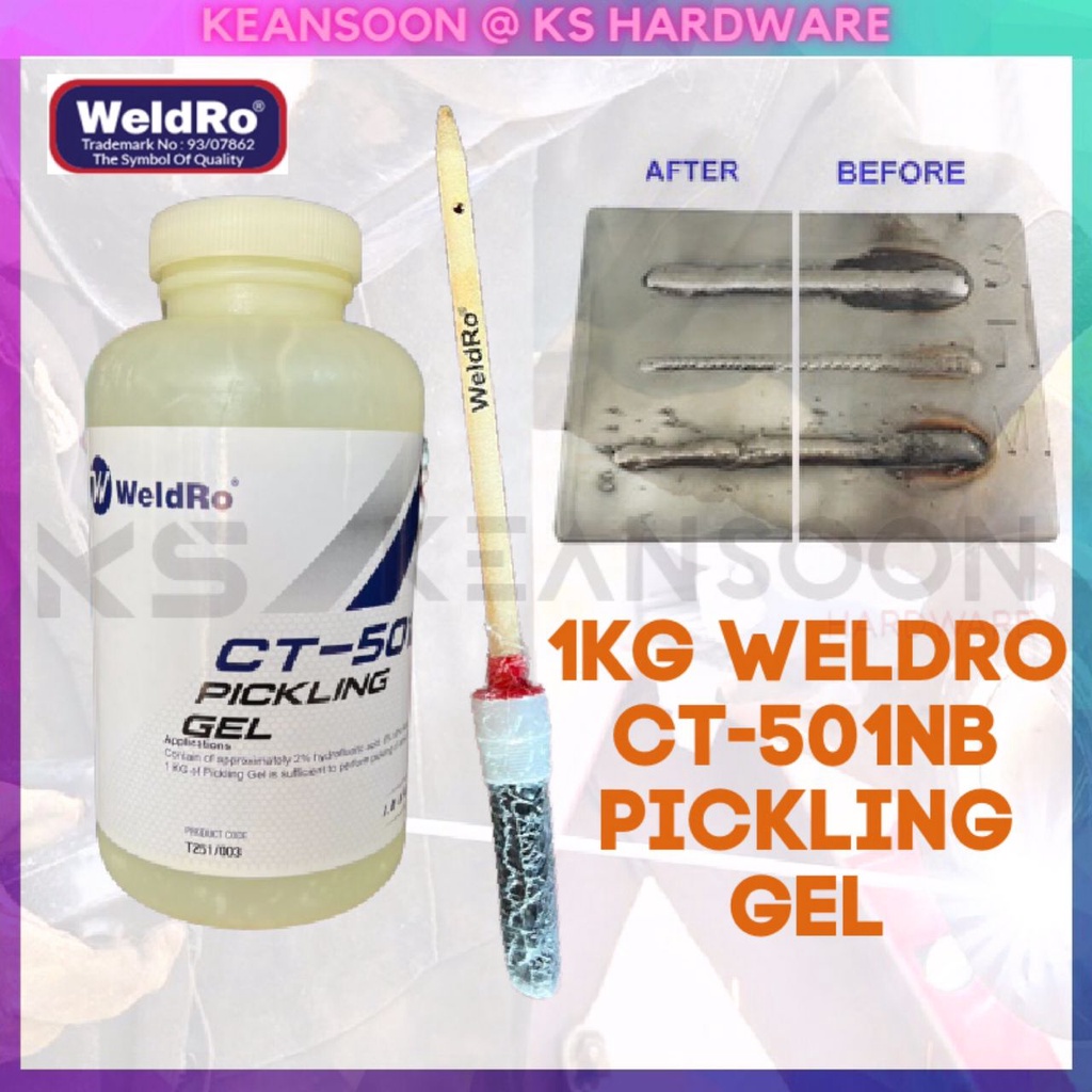 WELDRO CT-501NB Welding Stainless Steel Pickling Gel 1Kg Pickling Paste | Shopee Malaysia