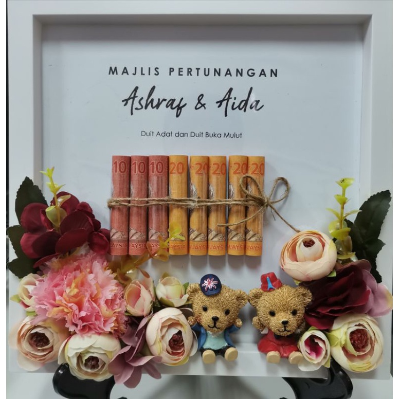 Frame Duit Hantaran siap gubah (tanpa duit) | Shopee Malaysia