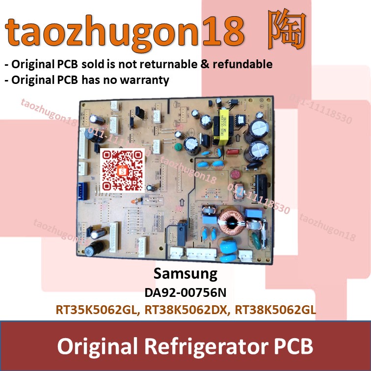 Original Samsung DA92-00756N Refrigerator Fridge Power PCB Board ...