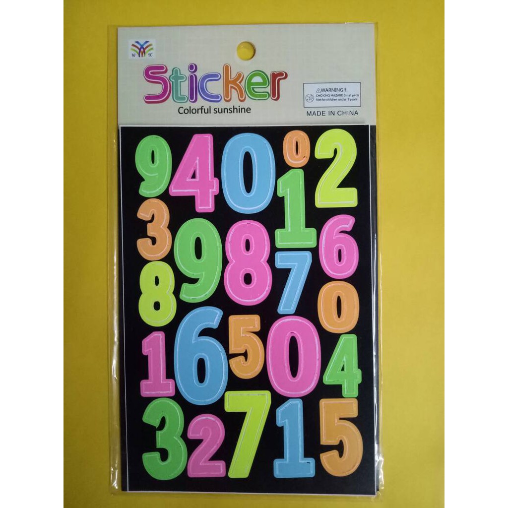Numbering Sticker (2 pcs ) | Shopee Malaysia