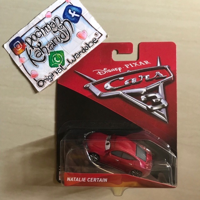 Diecast THE CARS 3 NATALIE CERTAIN ORIGINAL MATTEL 100% ORIGINAL ...